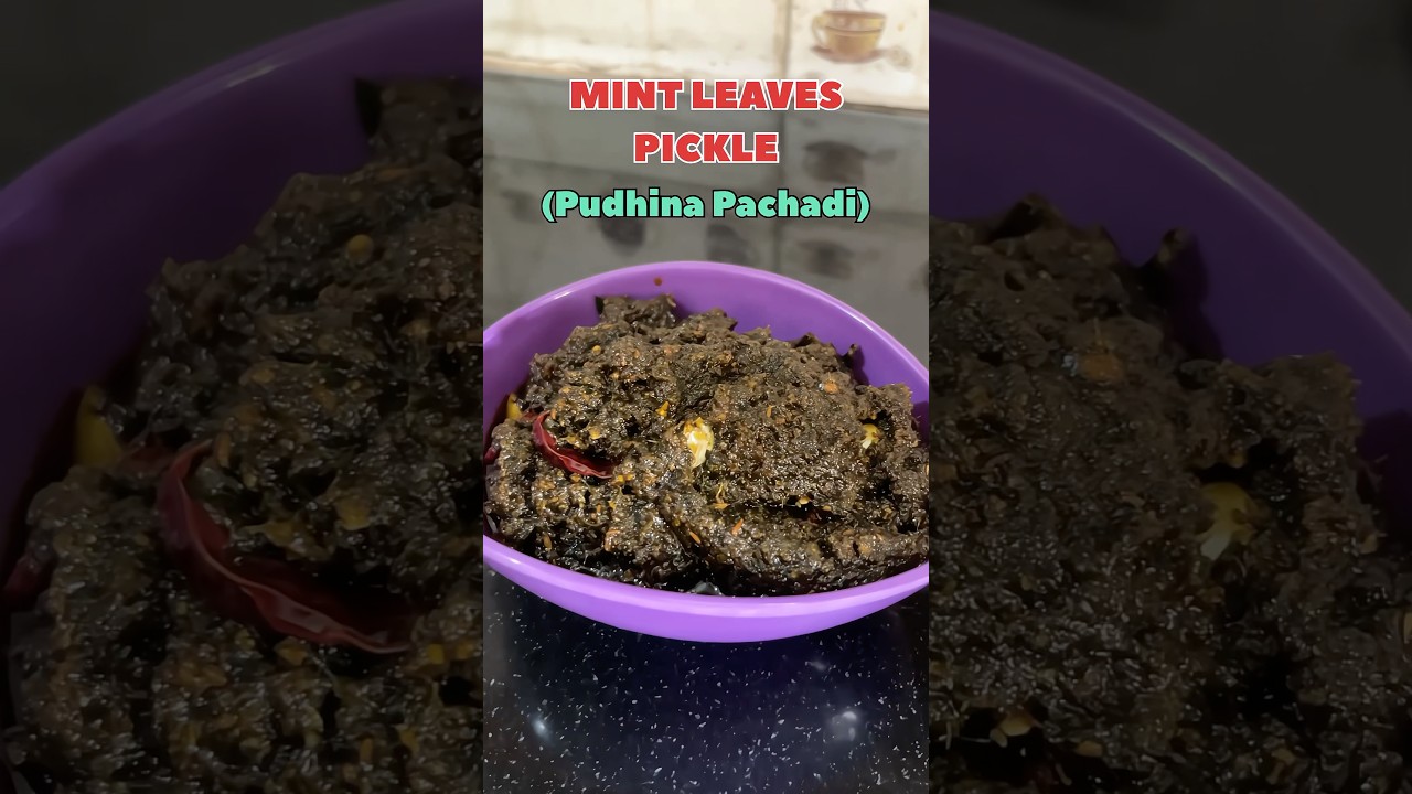 Mint Leaves Pickle (Pudhina Pachadi) - YouTube