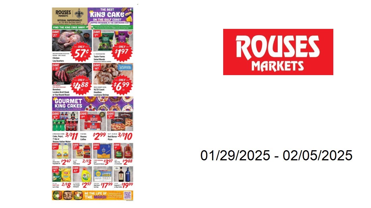 Rouses Markets Weekly Ad - 01/29/2025 - 02/05/2025 - YouTube