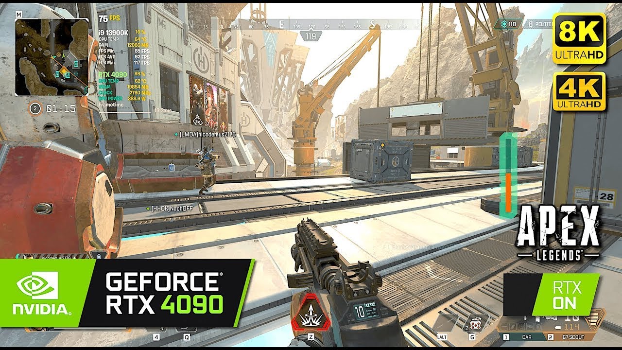 Apex Legends : RTX 4090 24GB + i9 13900K ( Ultra Graphics ) - YouTube