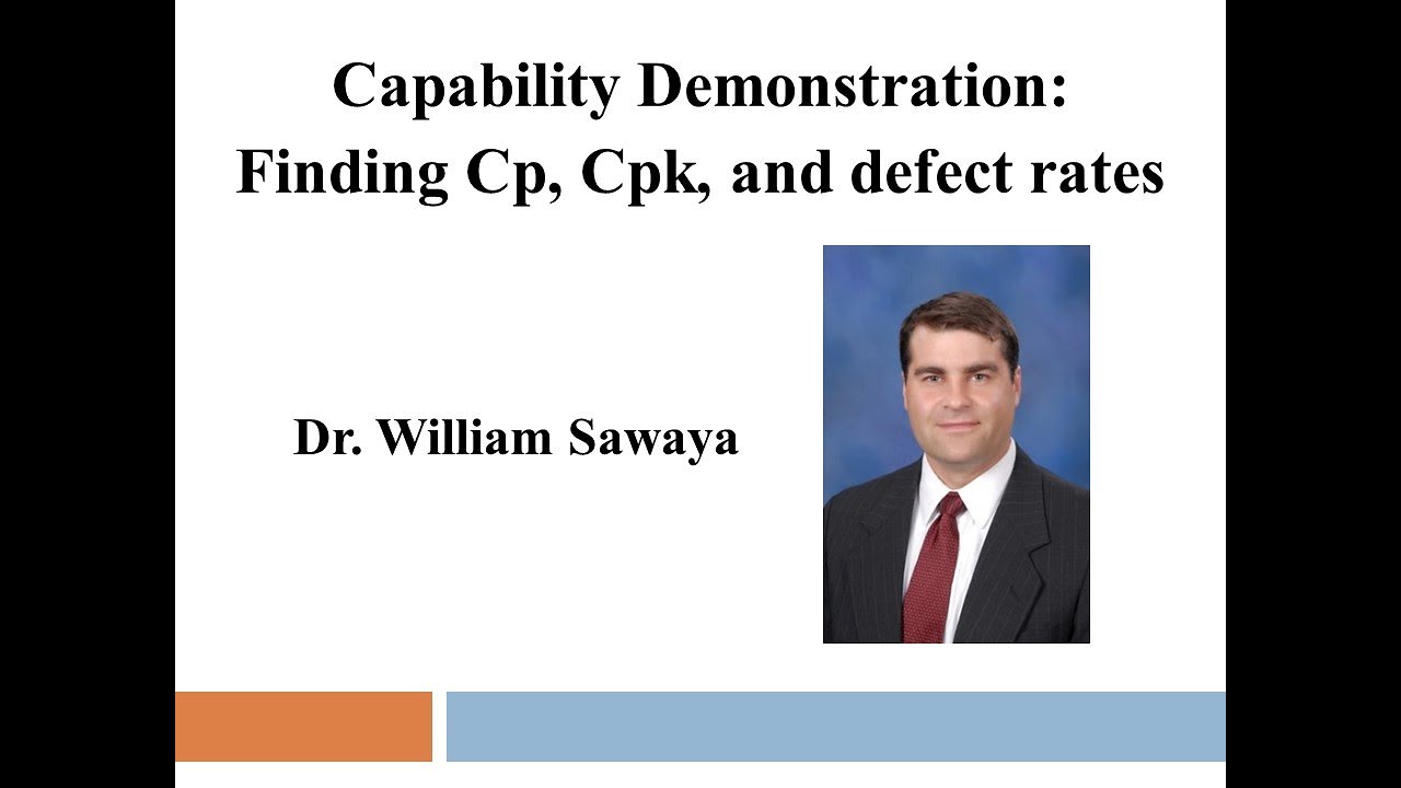 Capability Demonstration (Cp Cpk and defect rates) - YouTube