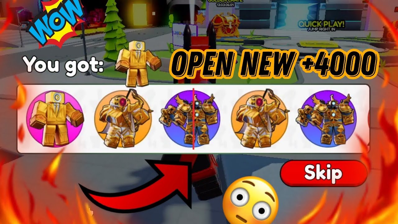 Open +4000 CRATE for New Cosmic Unit The Knight in Skibidi Tower ...