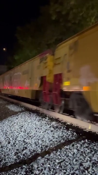 UP MOW train approaching Blossom Hill late at night - YouTube