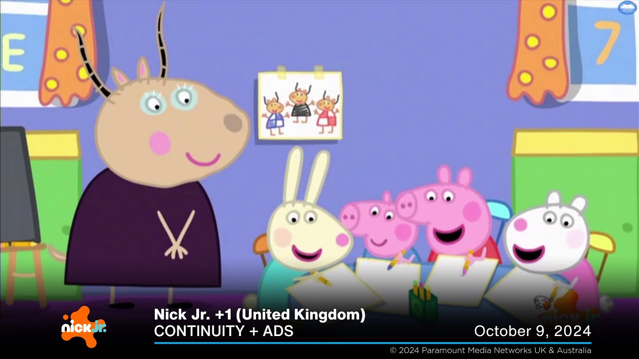 Nick Jr. +1 (UK) continuity + ads | October 8, 2024 - YouTube