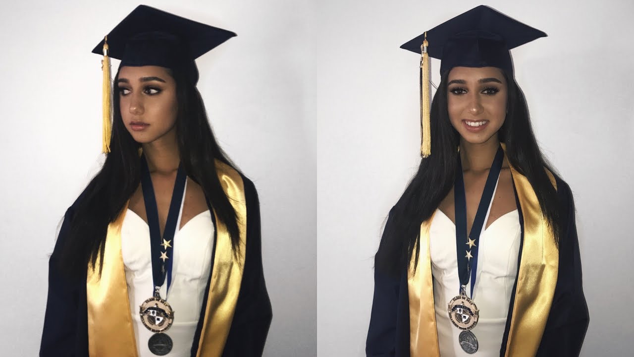 get ready with me | high school graduation! (2017) - YouTube