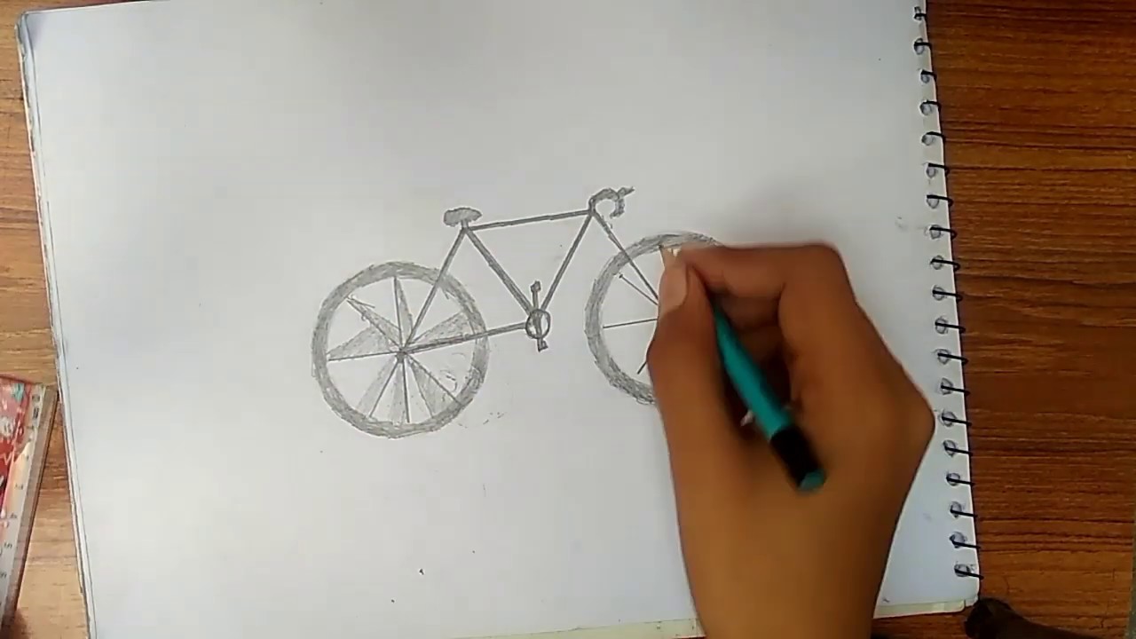 How to Draw Very Easy Bicycle for Kids - YouTube