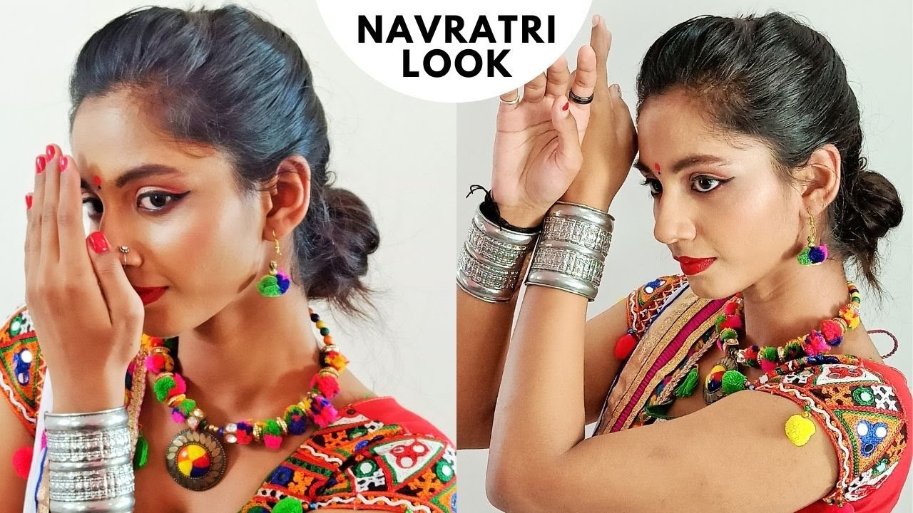 Deepika Padukone Inspired NAVRATRI Look | Navtari Look | Garba Look ...