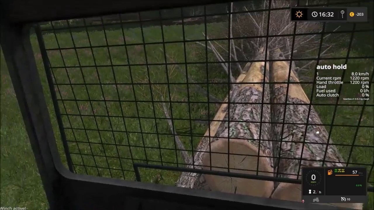 [FS17]=Zetor 7745 UKT test navijaku. Forest tractor test new Winch ...