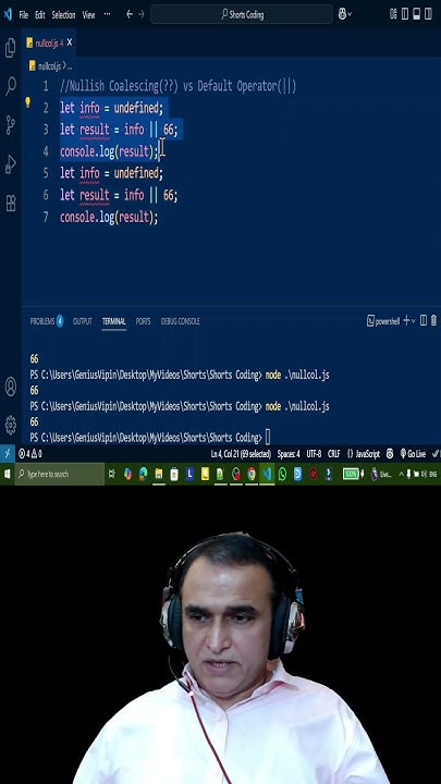 Nullish Coalescing and Default Operator Real Use in JavaScript | Dr. Vipin Classess #javascript ...