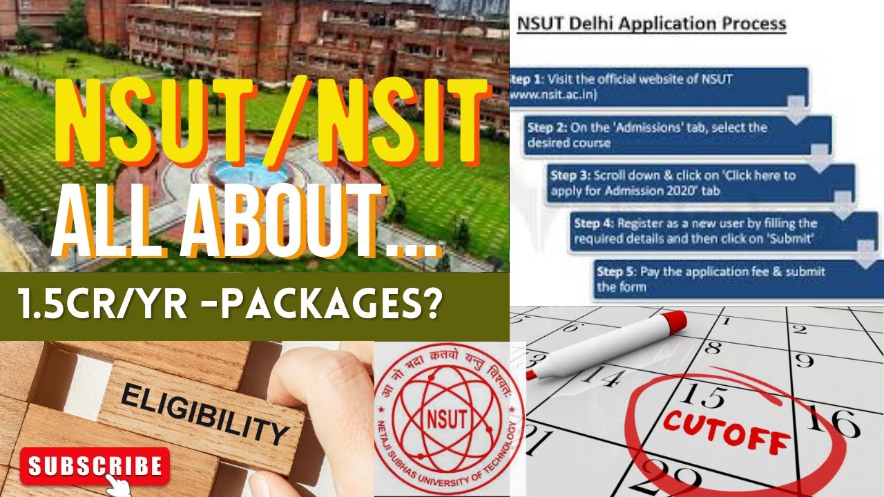 NSUT/NSIT ! all about nsut, cut-off, packages, branches #nsit netaji ...