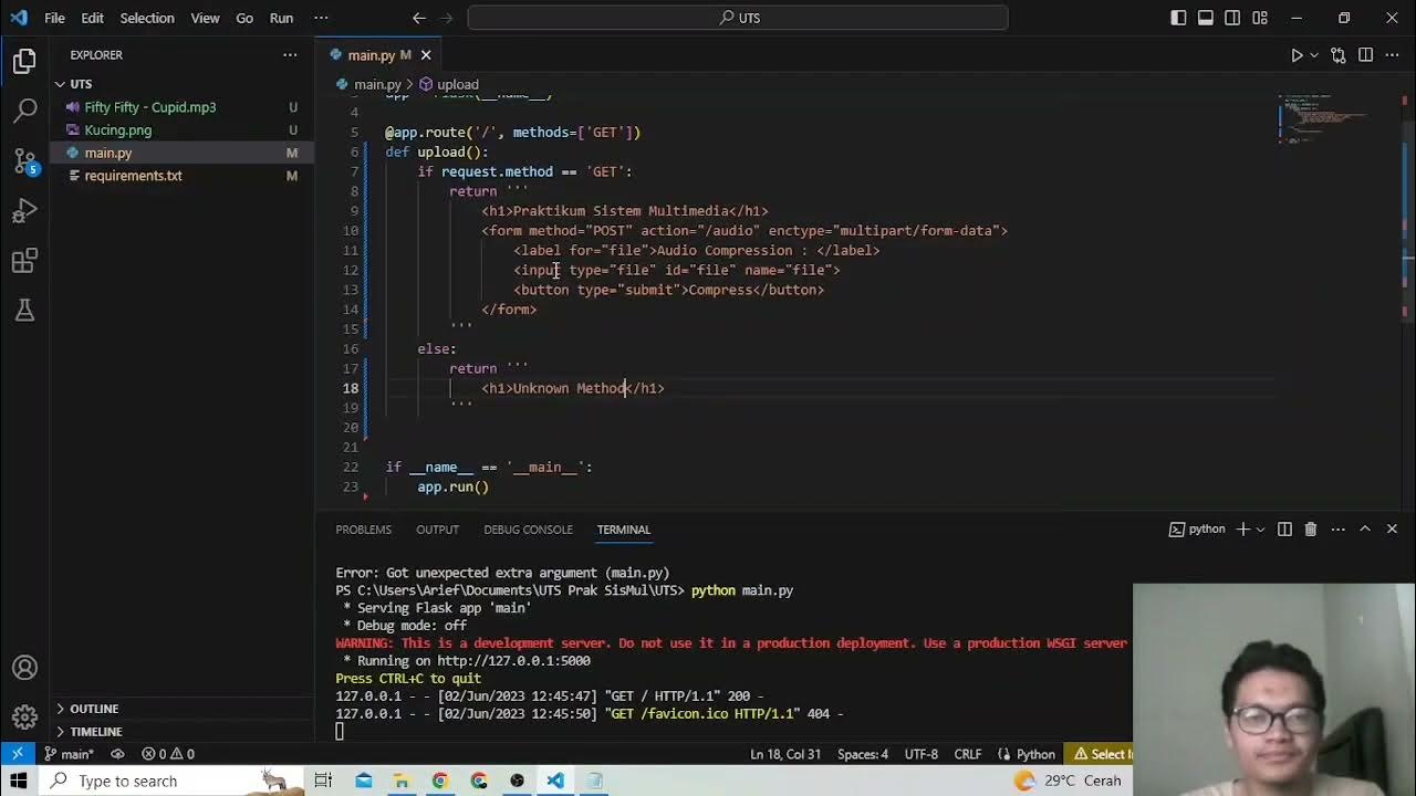 Membuat Audio dan Image Compression serta Deploy Flask App pada Vercel - YouTube