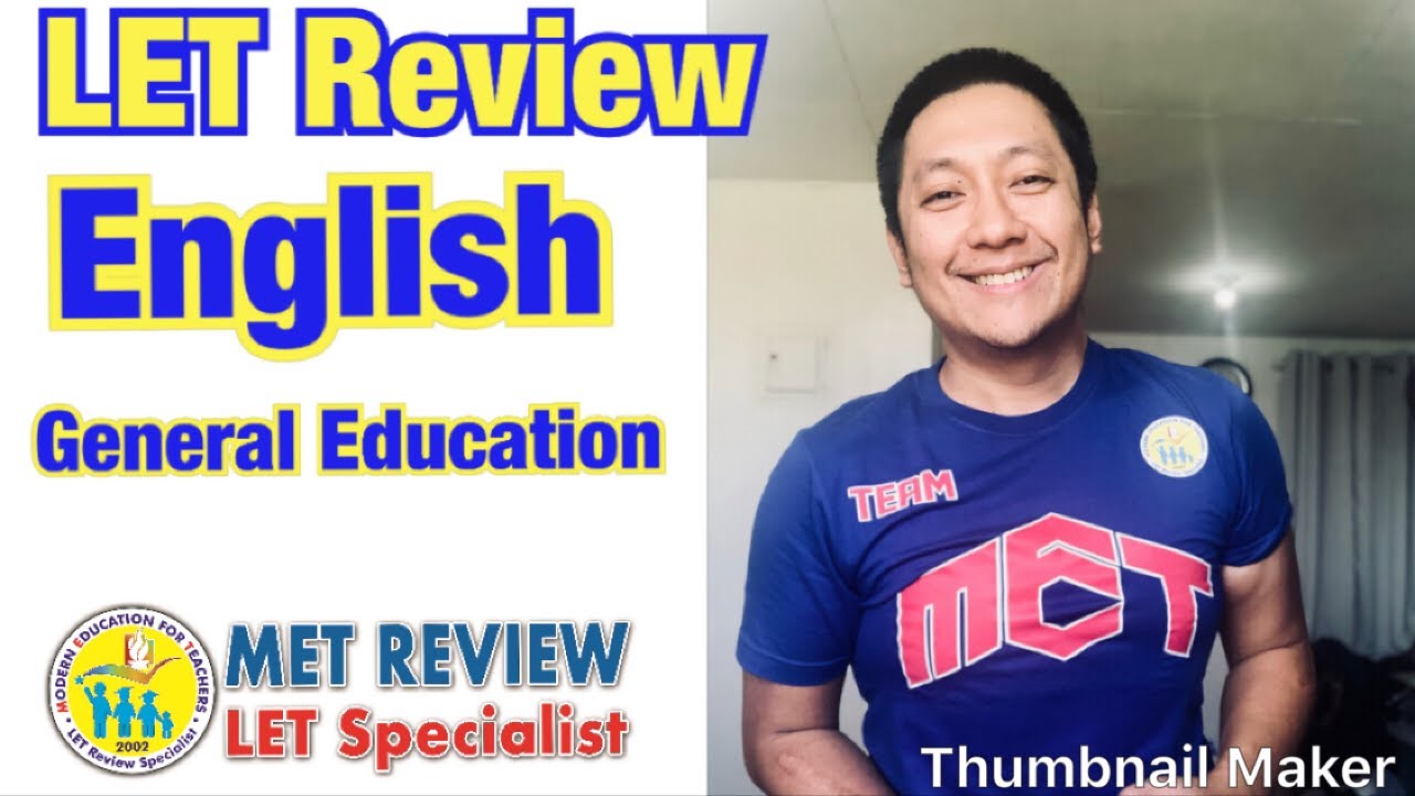 LET REVIEW in Gen Ed English - YouTube