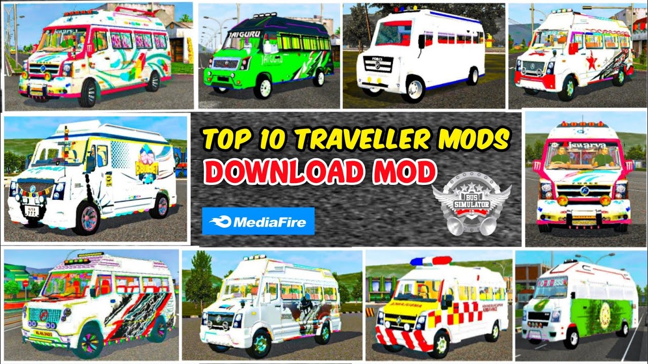 Top 10 Traveller Mods For Bus Simulator Indonesia | Download Mod ...