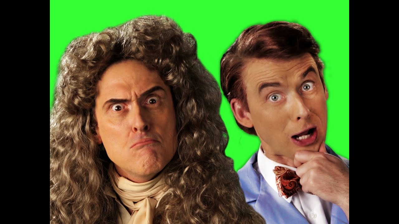 Sir Isaac Newton vs Bill Nye. ERB Behind The Scenes - YouTube