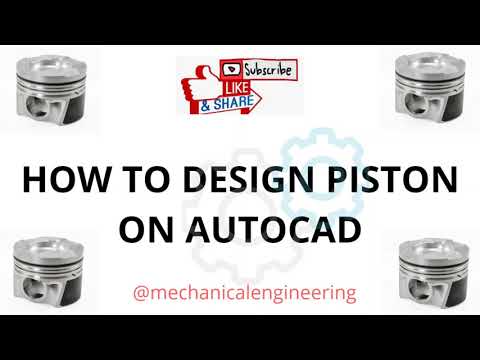 How to design Piston on AutoCAD - YouTube