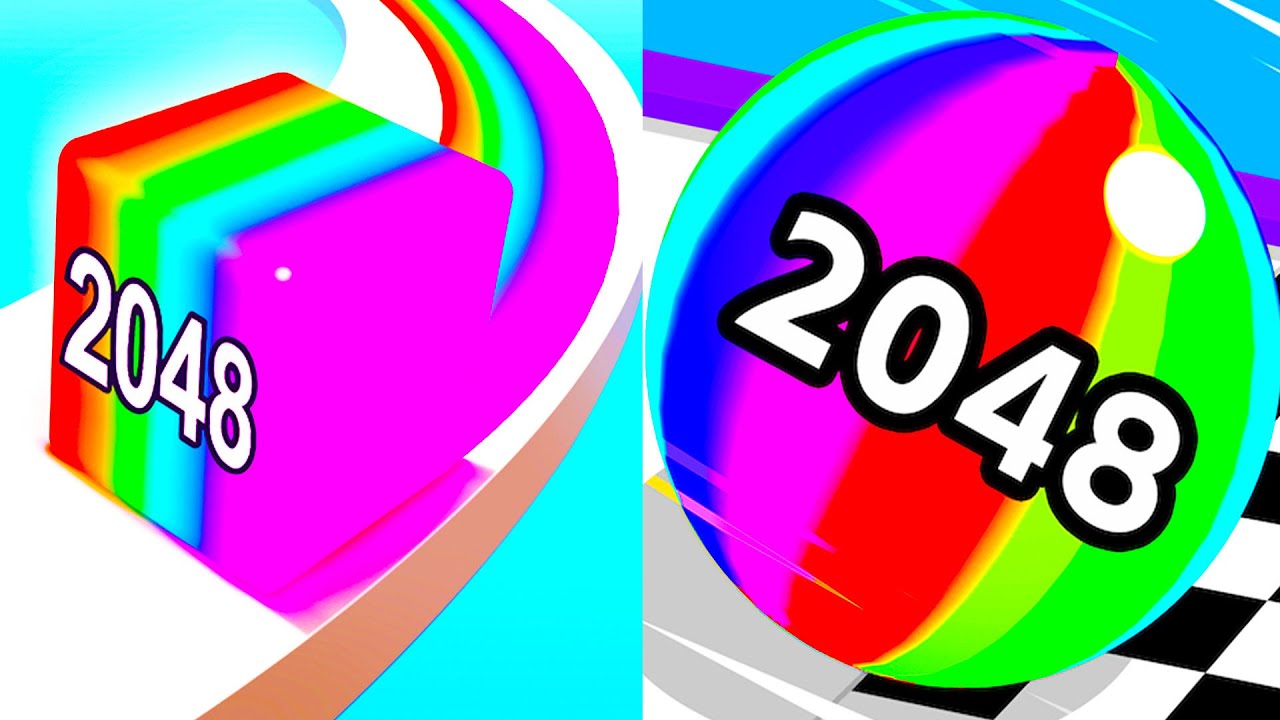 Jelly Run 2048 vs Ball Run 2048 👉🟥🟢🟦👈 Walkthrough Max Gameplay Ep44 - YouTube