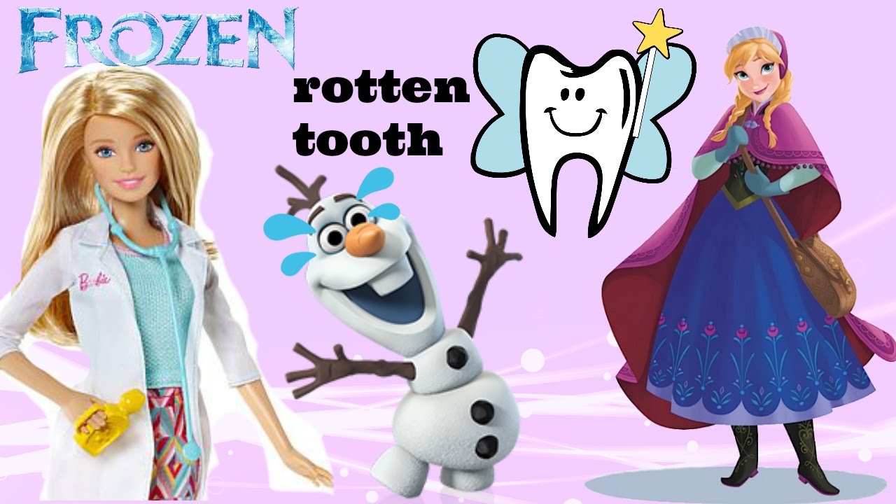 OLAF HAS A ROTTEN TOOTH 😱 OLAF GOES TO DENTIST :( - YouTube