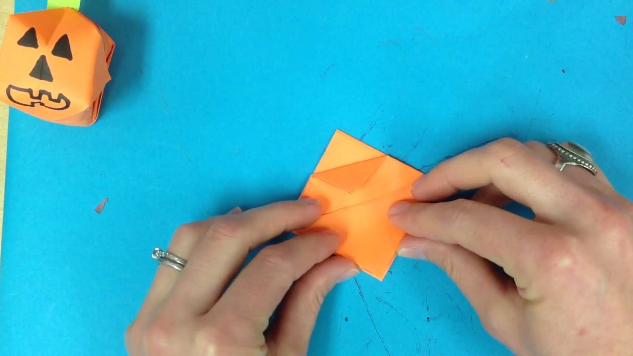Origami Jack O Latern - YouTube