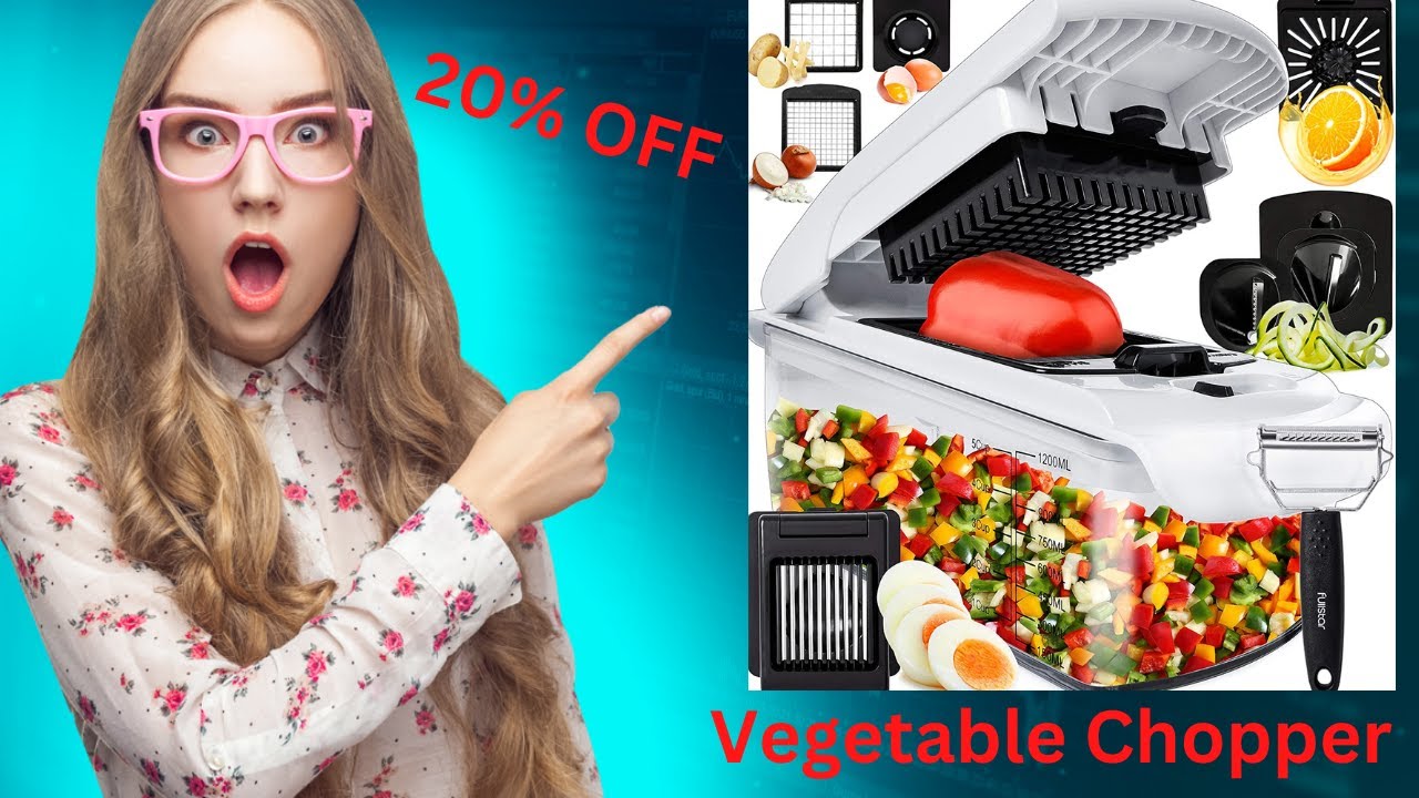 Fullstar 9-in-1 Deluxe Vegetable Chopper Kitchen Gifts - YouTube