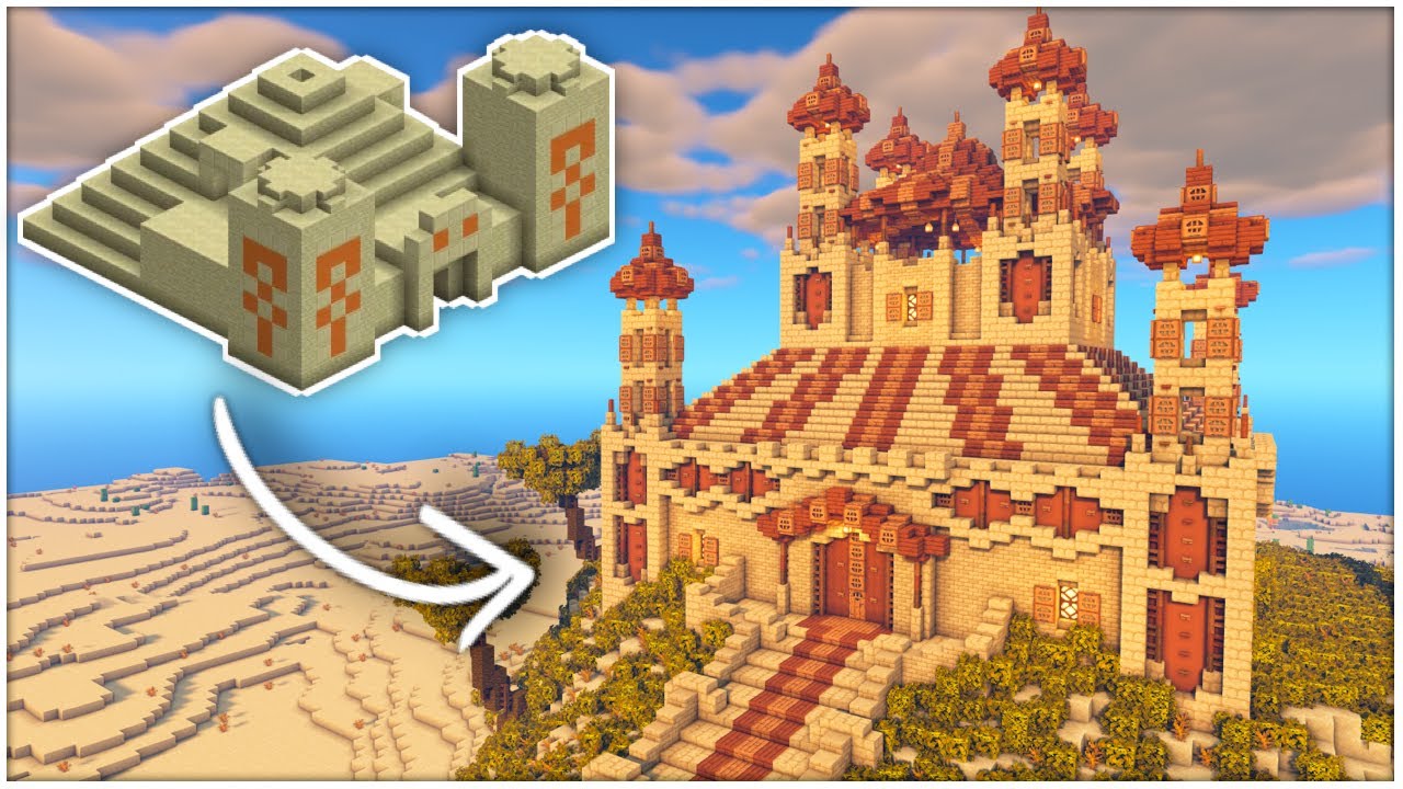 Epic Desert Temple Transformation | Minecraft Timelapse - YouTube