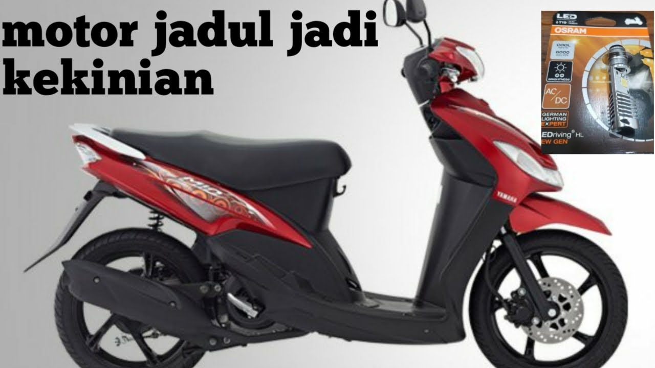 pasang lampu led di motor mio sporty 2010 - YouTube