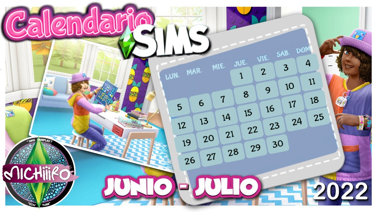 Calendario Junio Julio 2022