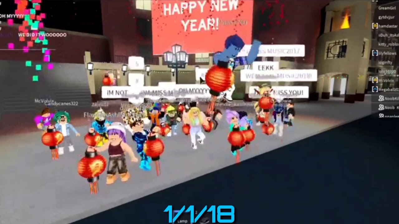 Roblox New Years Eve Celebrations (2016-2020) with Roblox VC voice chat ...