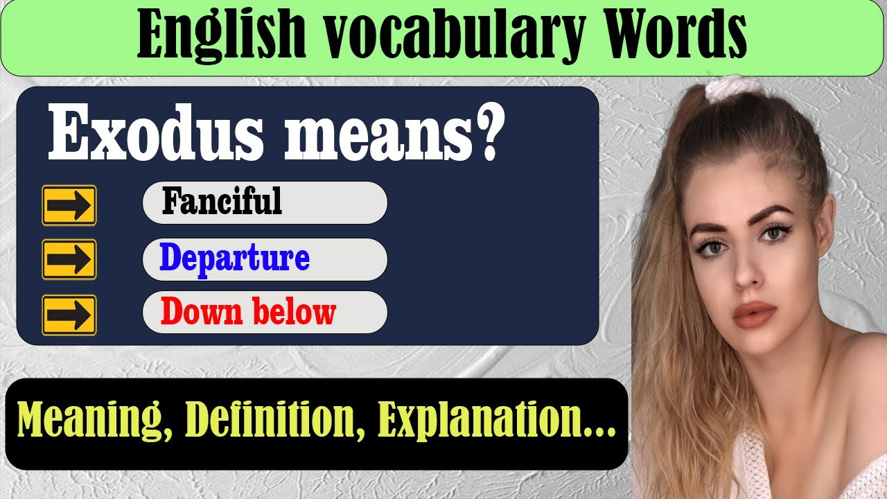 What does Exodus mean? | What is Exodus? | Exodus meaning in English ...