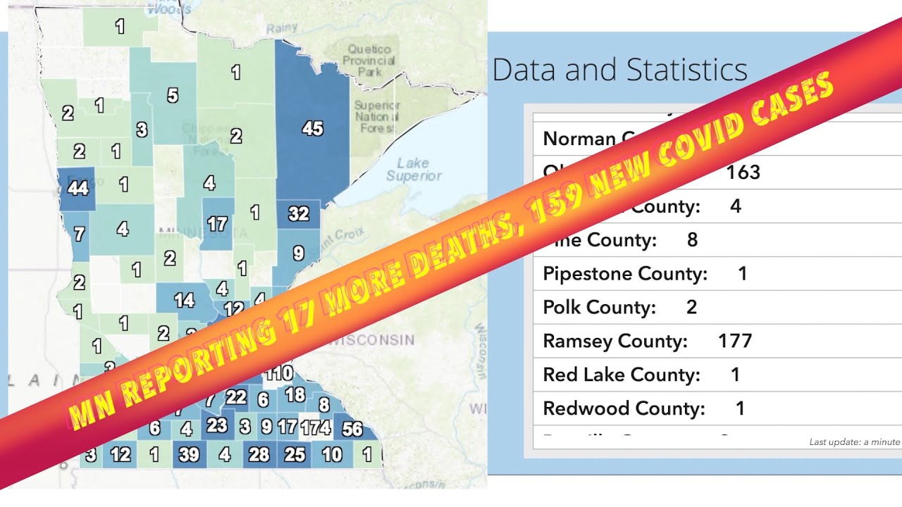 BREAKING NEWS: Minnesota Reporting 17 More COVID-19 Deaths, 159 New ...