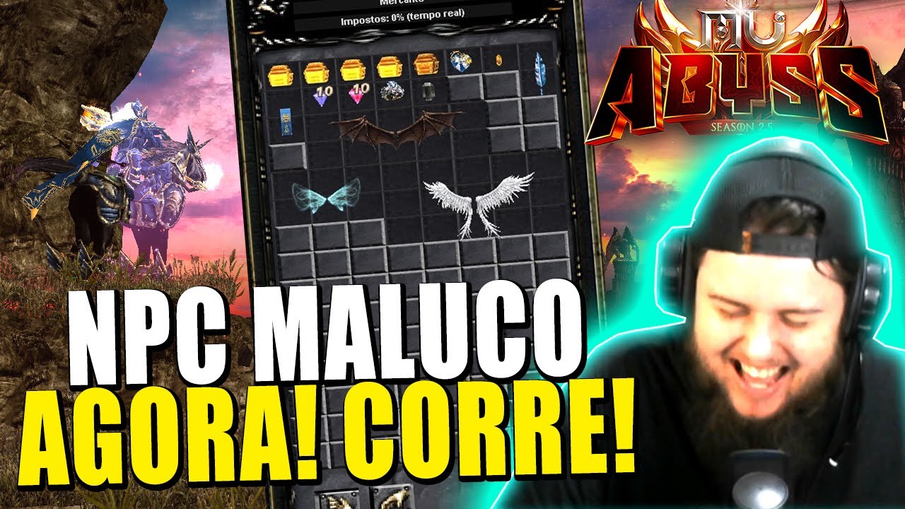 🔥 NPC MALUCO AGORA NO MU ABYSS 🎉🔥SPEED SERVER ATIVADO MU ONLINE SEASON ...