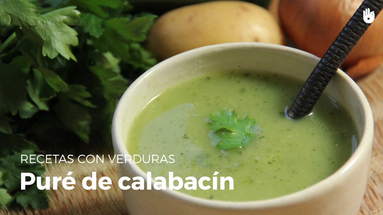 Receta fácil - Puré de calabacín - YouTube