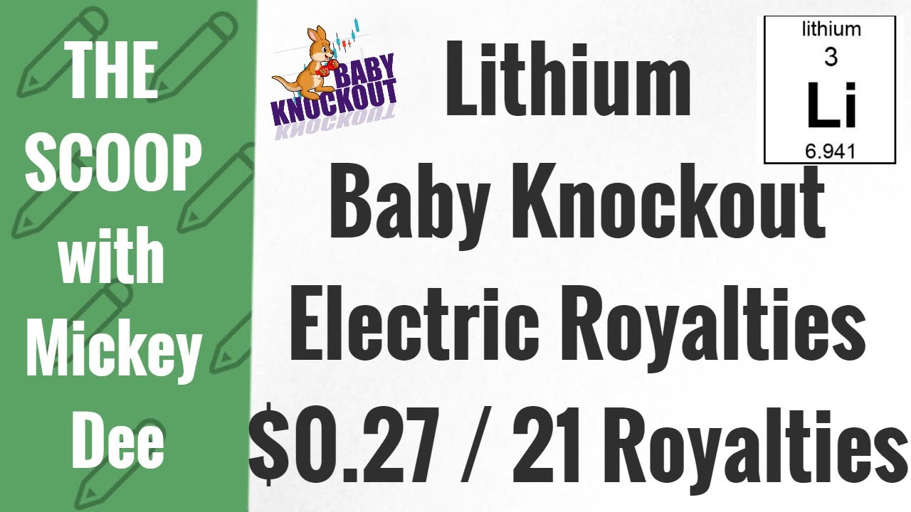 Lithium Baby Knockout Electric Royalties (ELECF/ELEC.V) $0.27 Big First ...