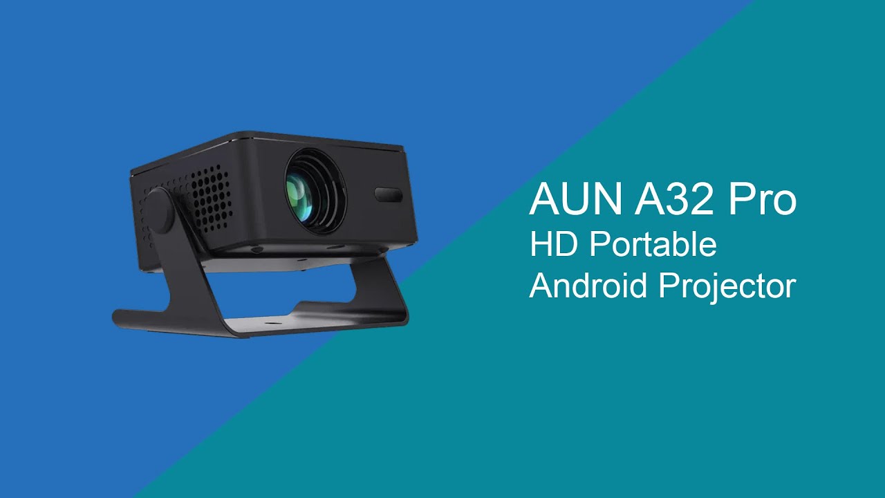 AUN A32 Pro HD Portable Android Projector - YouTube