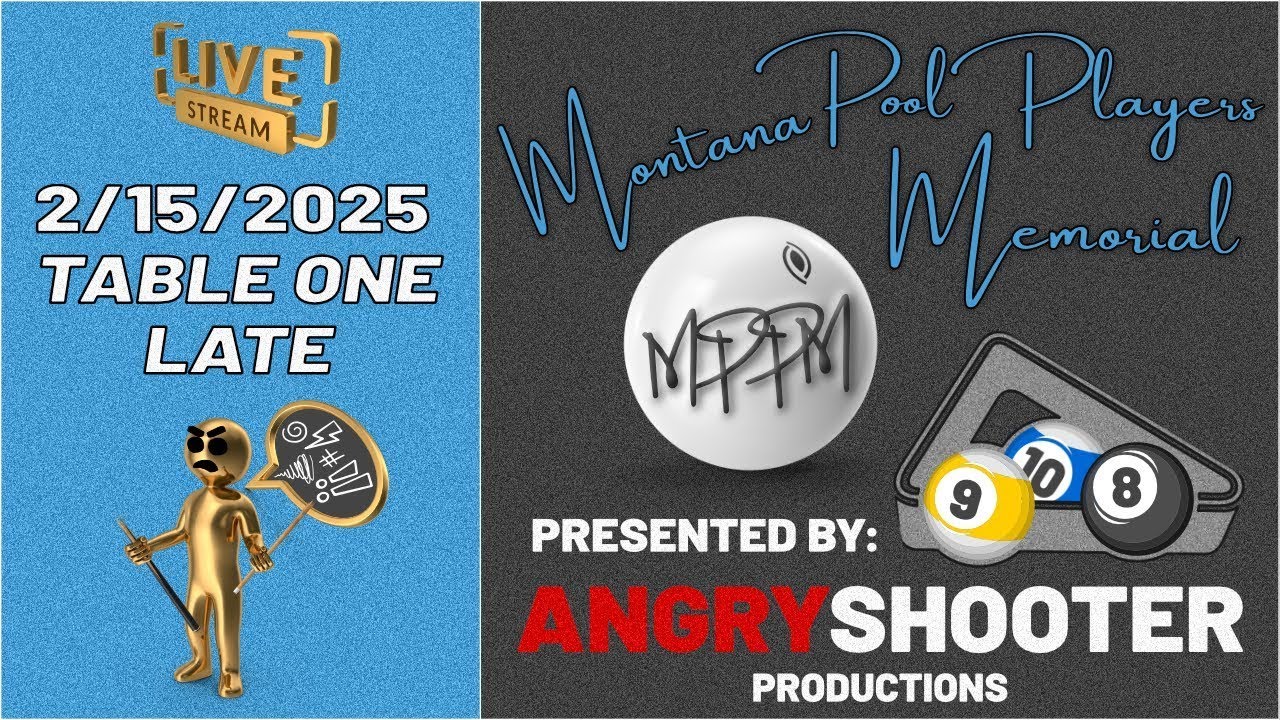 Montana Pool Players Memorial Saturday Table 1 Late - YouTube