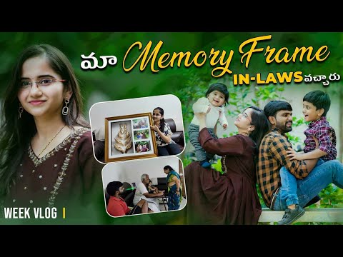 Photoshoot for Our Life time memory frame | In-laws at home | week vlog ...