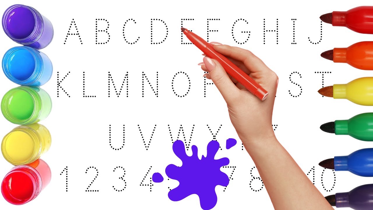 123 || Fun and Educational Dotted Tracing 1 to 10 for Kids | Number ...