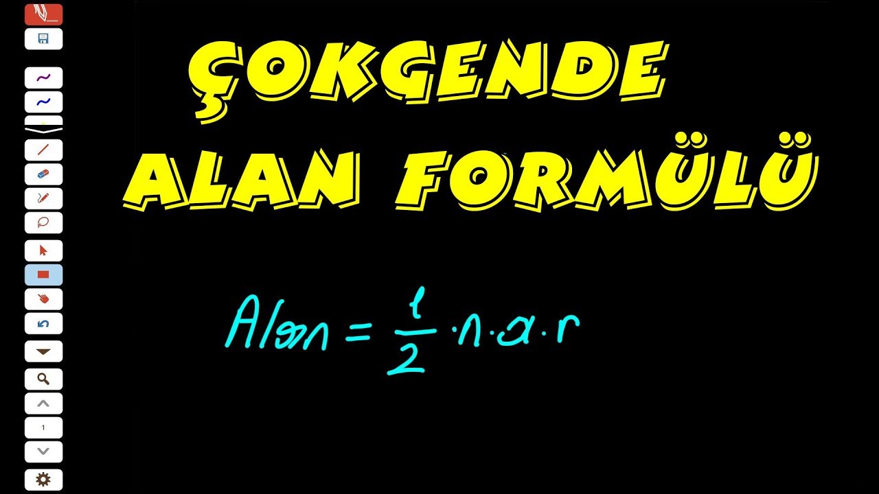 İSPAT: DÜZGÜN ÇOKGENDE İÇTEĞET ÇEMBER İLE ALAN FORMÜLÜ (TYT GEOMETRİ ...