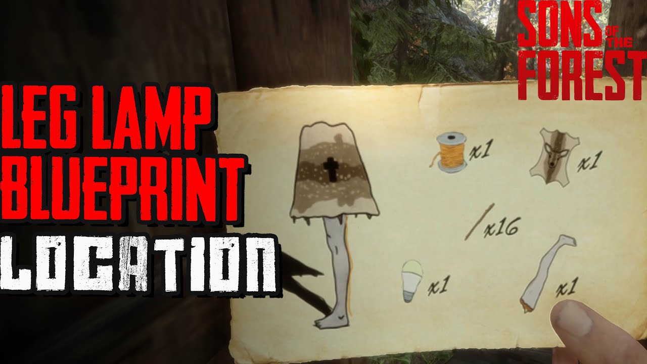 Leg lamp Blueprint Location | Sons Of The Forest - YouTube