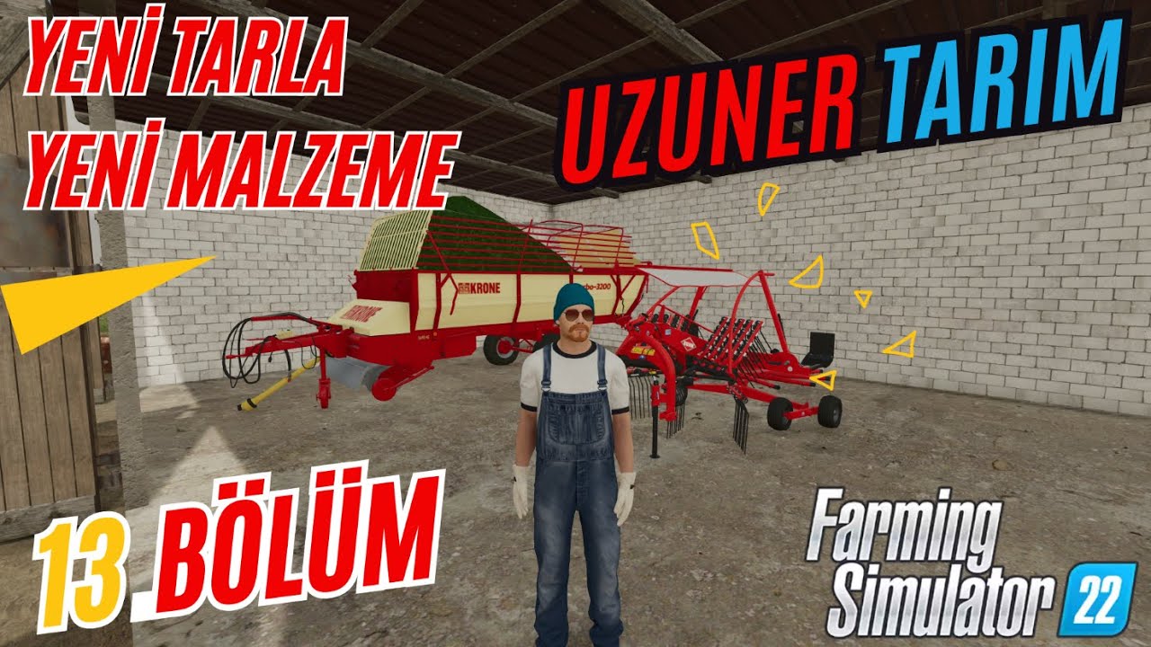 UZUNER TARIM ][ FS22 13.BÖLÜM ][ YENİ HARİTA YENİ EKİPMAN ] #fs22 # ...