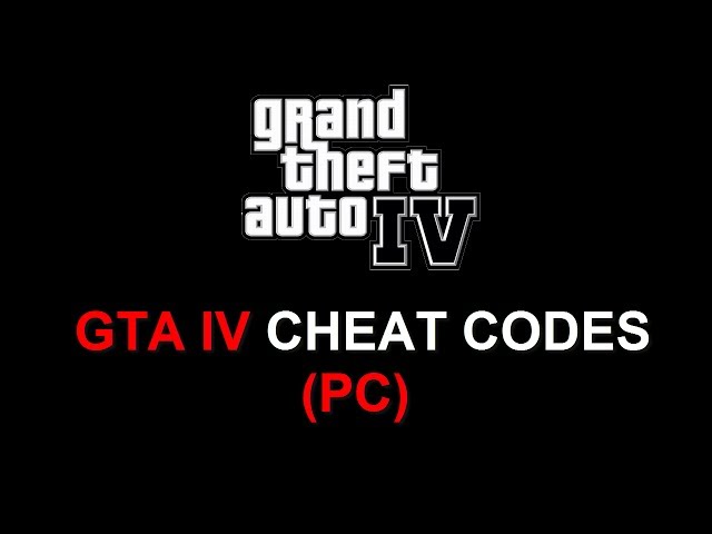 Gta 4 Cheats Pc