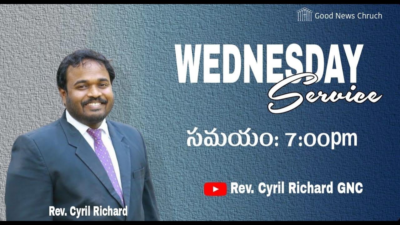 WEDNESDAY SERVICE / 25.06.2025 / Rev. CYRIL RICHARD - YouTube