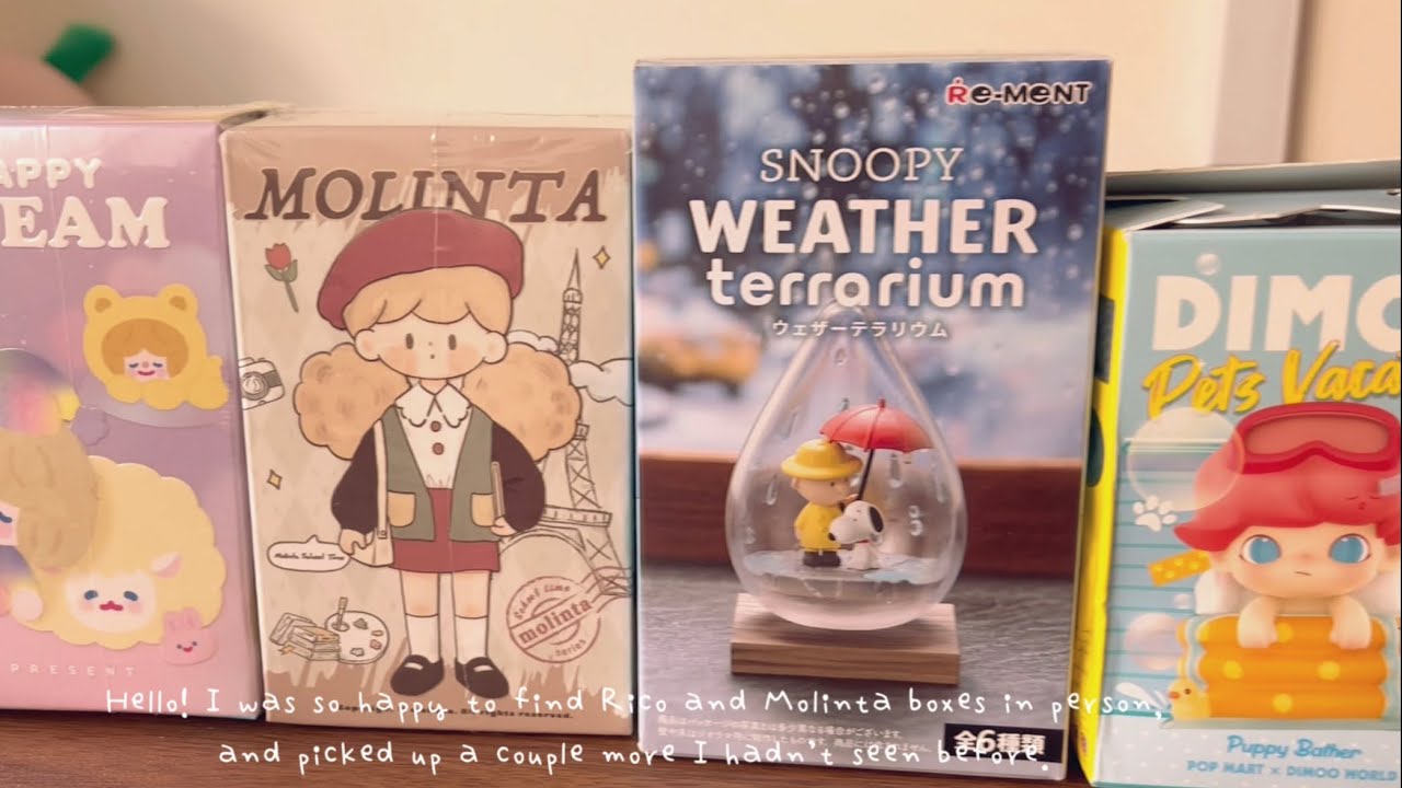 Unboxing 6 blind boxes - Dimoo, Rico, Molinta and Panghu and baby - YouTube