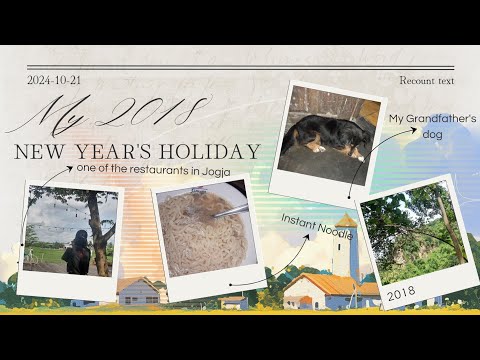 My 2018 New Year's Holiday #recounttext