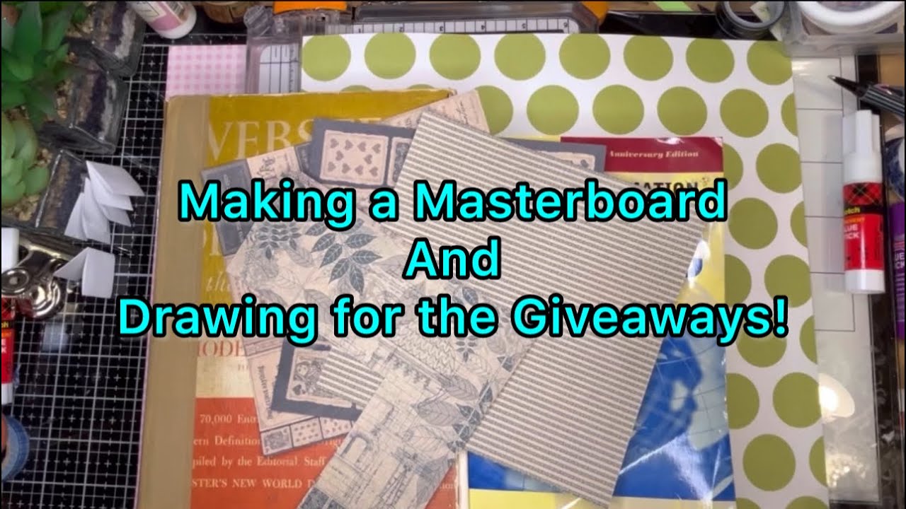Making a Masterboard and Drawing for the Giveaways - YouTube