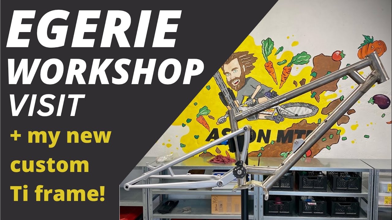 My New custom Titanium/gearbox MTB DH/Enduro frame! - YouTube