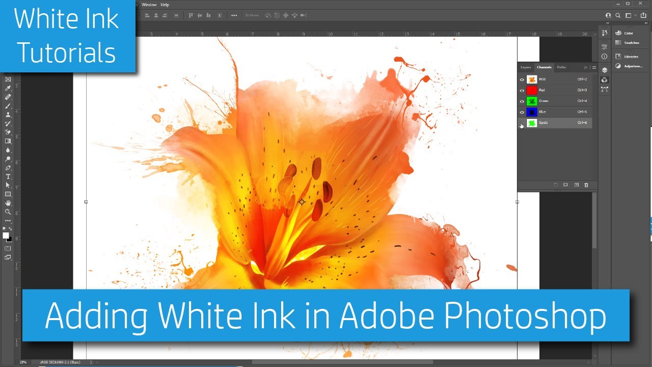 Adding White Ink In Adobe Photoshop YouTube Adding White Ink In Adobe Photoshop YouTube
