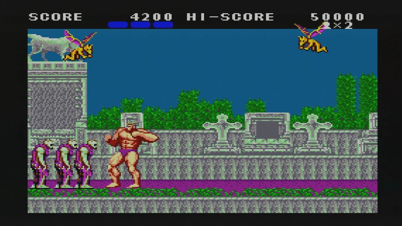 Altered Beast Sega Master System Gameplay RGB Framemeister - YouTube