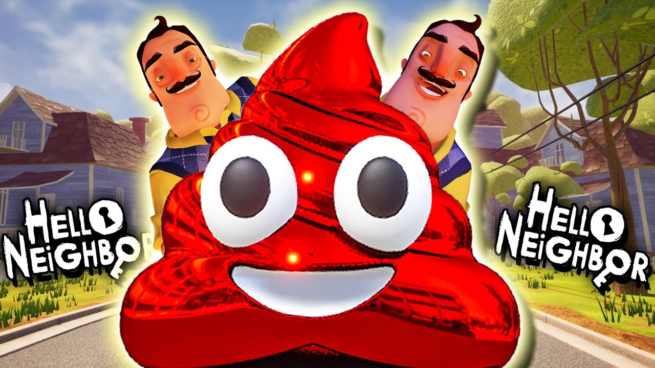 HELLO RED POOP EMOJI | Hello Neighbor Mod - YouTube