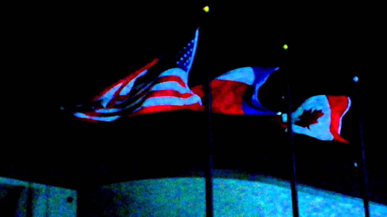 American, State Of Texas And Canadian Flags Indicate Hockey And Skating ...