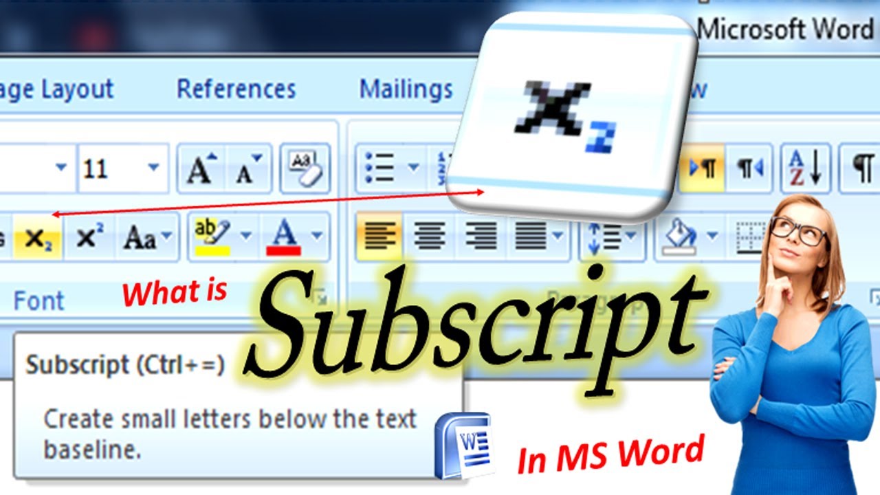 Subscript What Is Subscript In MS Word MS Word Tutorial In Urdu Subscript What Is Subscript In MS Word MS Word Tutorial In Urdu