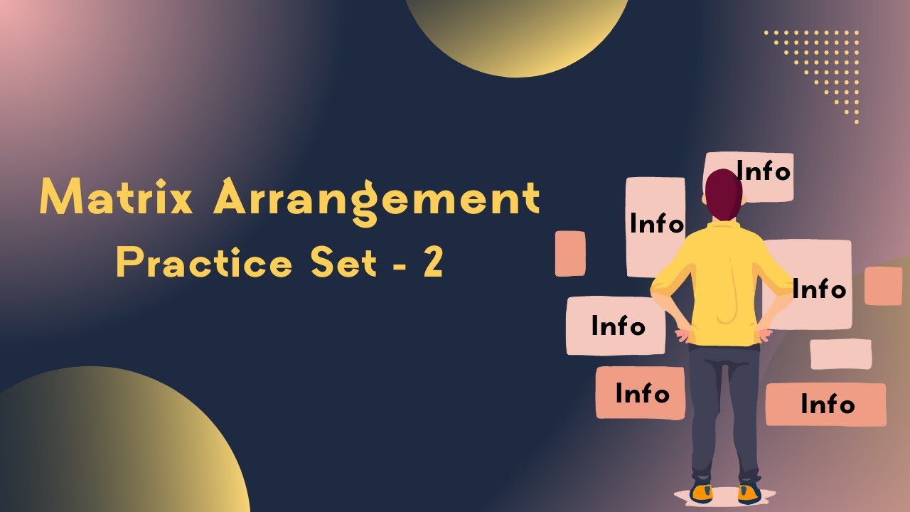Matrix Arrangement |Moderate Difficulty | Practice Set - 2| #cat2023 ...